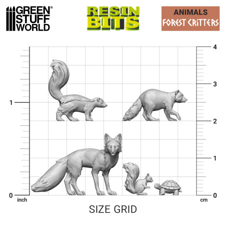 Resin Forest Animals | Miniature Forest Critters - GSW
