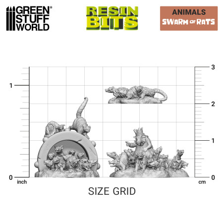 Swarm of Rats | Rat Swarm perfect for Skaven 1:48-1:35 - GSW