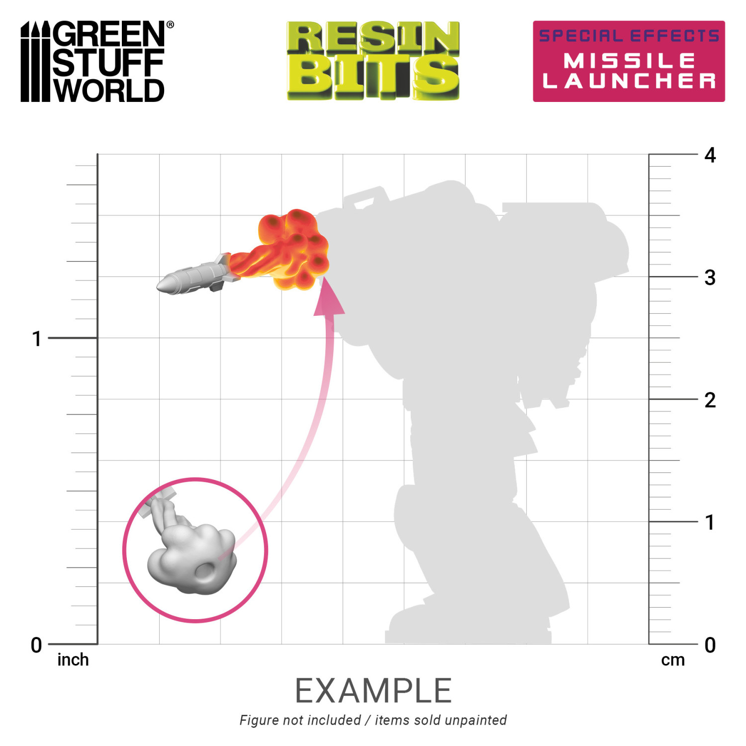 3D printed set - Missile Launcher Effect 1:48 - GSW
