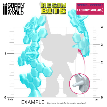 3D printed set - Energy Shields 1:48 | - GSW