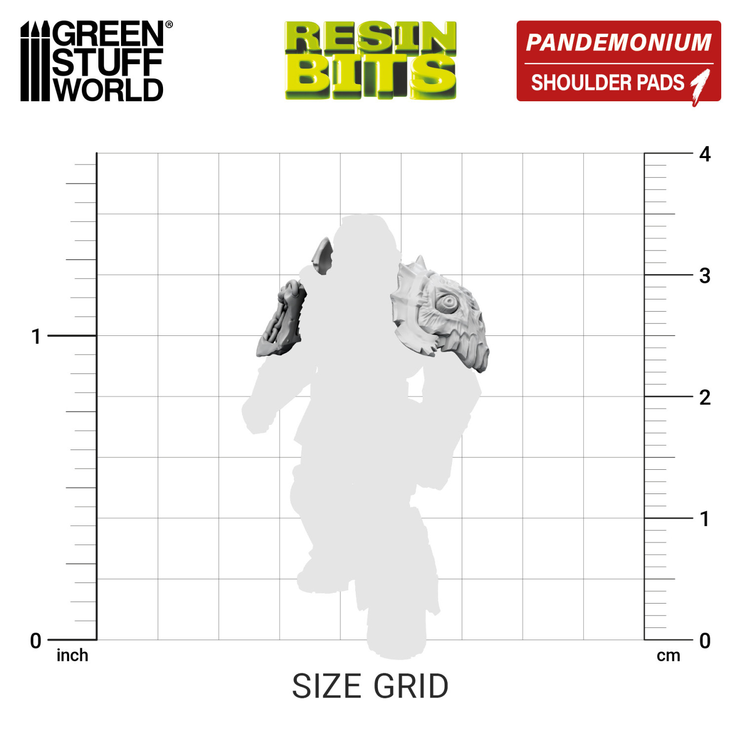 DakkaDakka - Nurgle Shoulder Pads 1:48 Set 01 - GSW