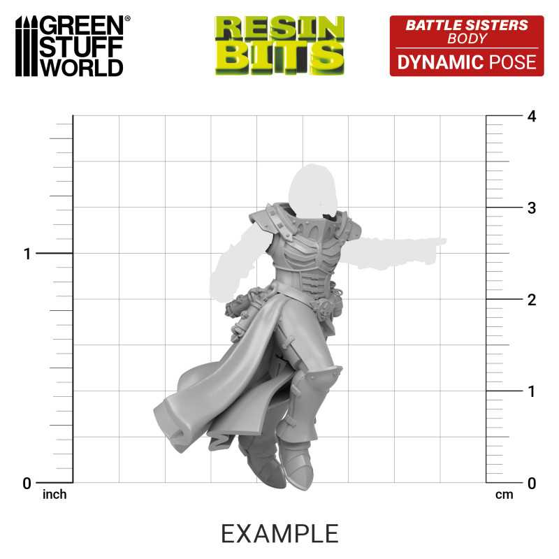 DakkaDakka Battle Sisters of Repentance - Dynamic Pose Bodys 1:48 - GSW