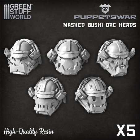 PuppetsWar - Masked Bushi Ork Heads| - GSW