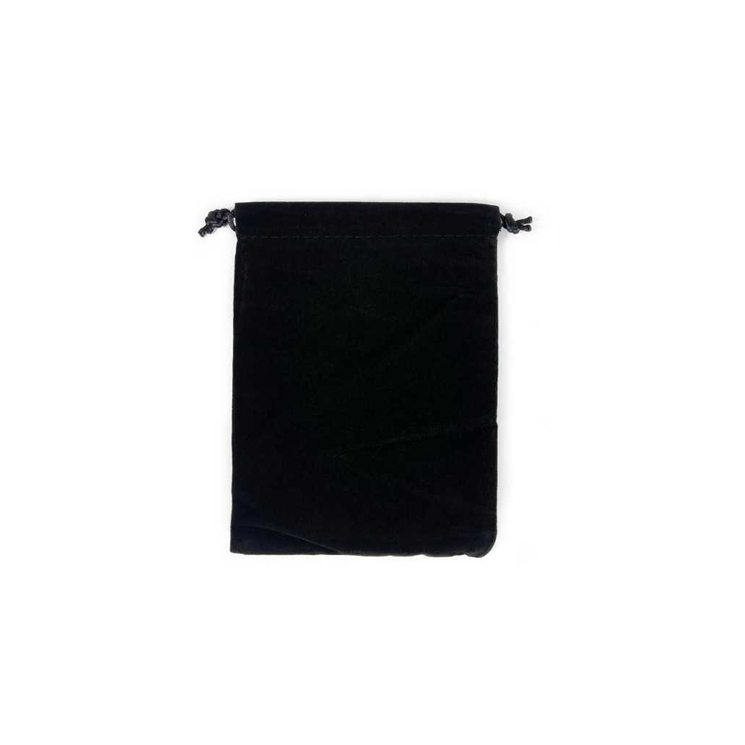 LARGE Velvet Black Pouch with Drawstrings | - GSW