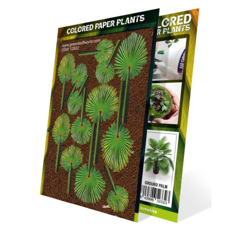 Colored Paper Plants - Ground Palm | Laser Plants - GSW