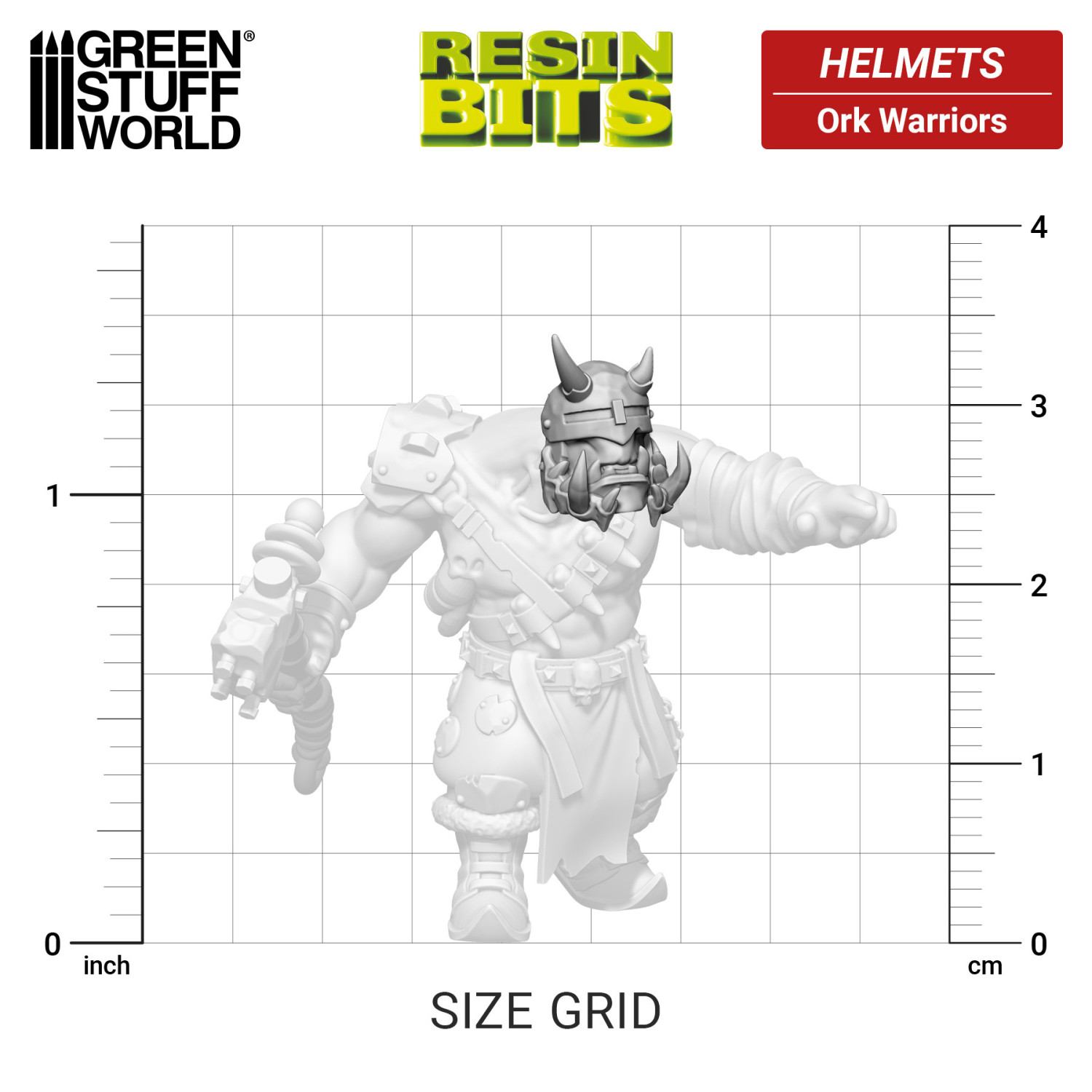 Cabezas de Guerrero Orko compatibles Warhammer 1:48 - GSW