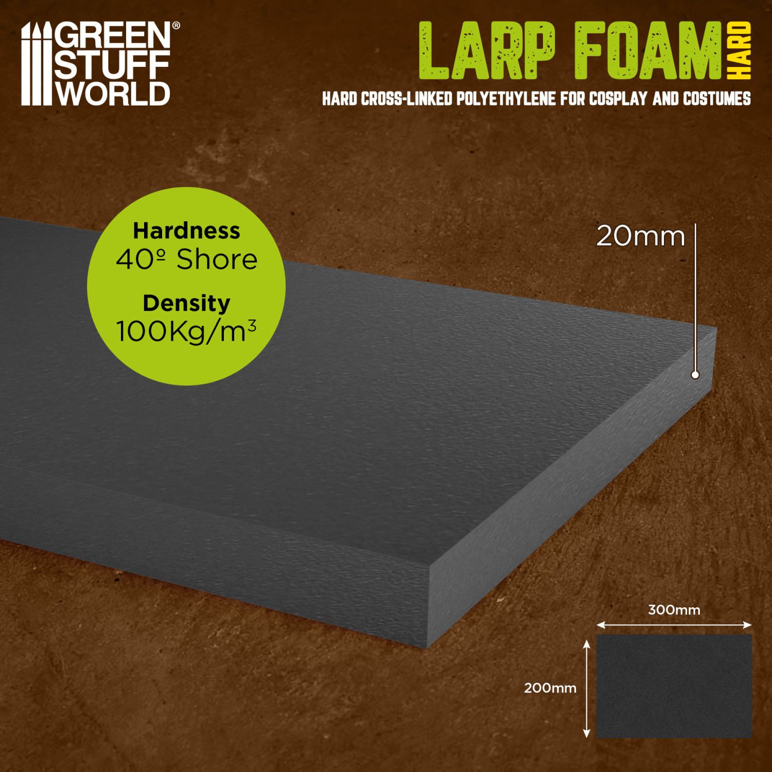 Espuma LARP 20mm para guardas de espadas - GSW