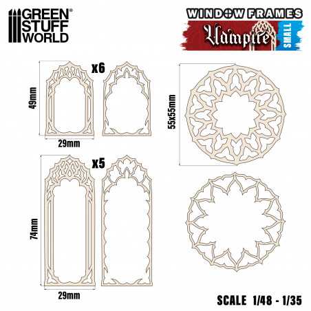 Miniature Vampire Miniature Windows - Small - GSW