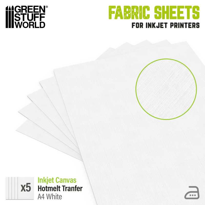 Inkjet Canvas Hotmelt Fabric Sheet for crafts and cosplay - GSW