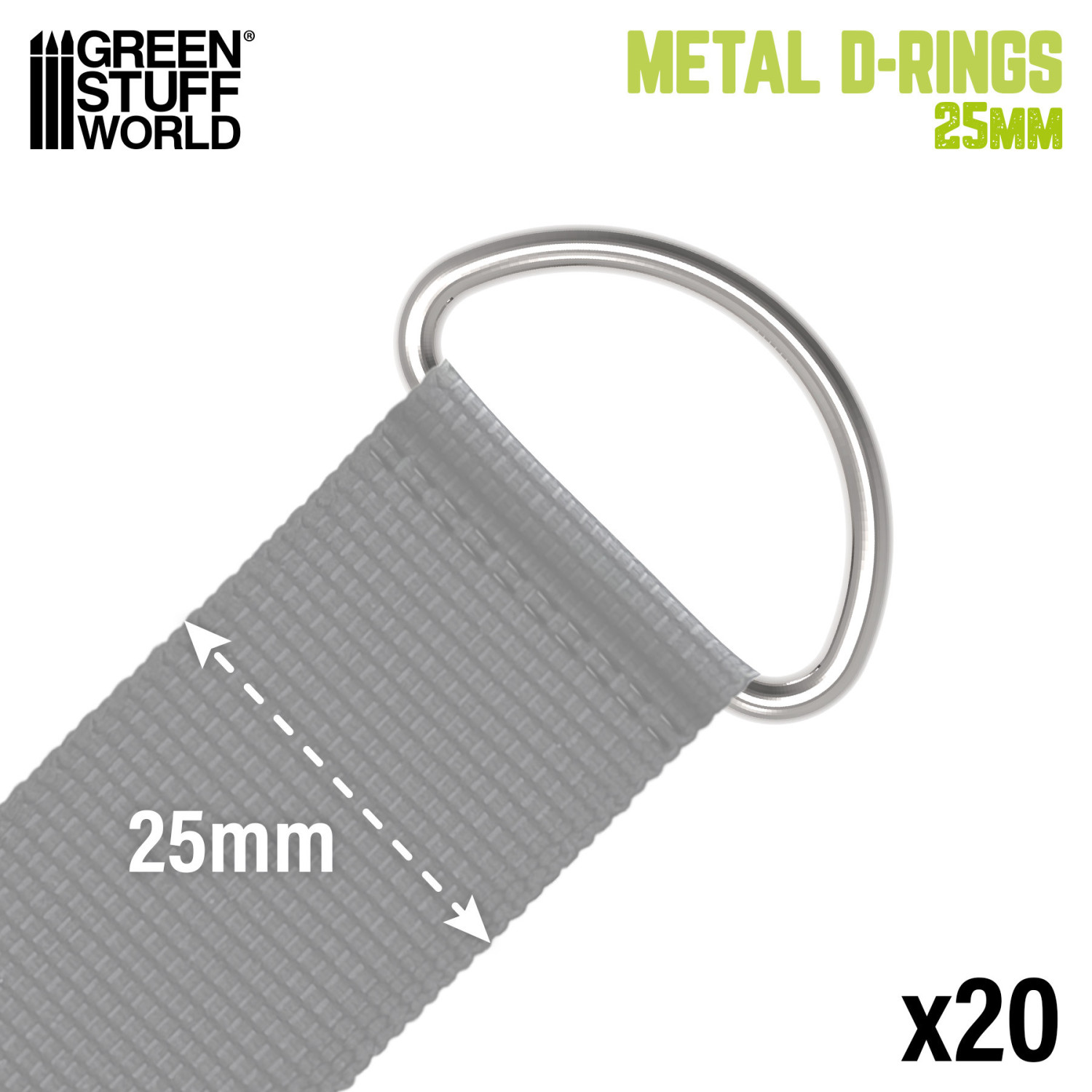 Anneaux D 25mm en acier | Anneaux Demi-Ronde - GSW