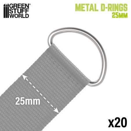 Metal D-Rings 25mm for Cosplay DIY - GSW