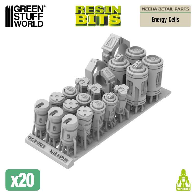 Mecha Detail Parts - Energy Cells | Gundam conversion kit - GSW