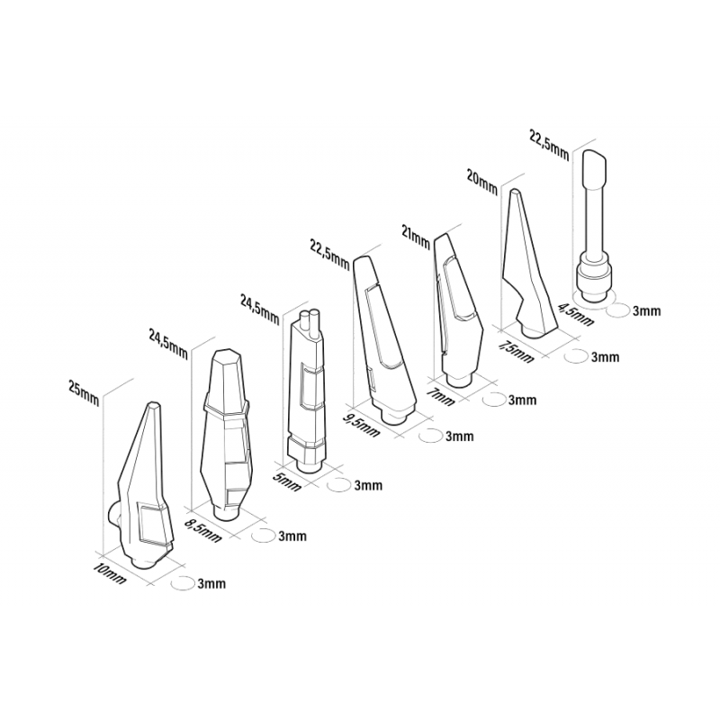 Mecha Detail Parts - Mecha Antennas | Gundam conversion kit - GSW