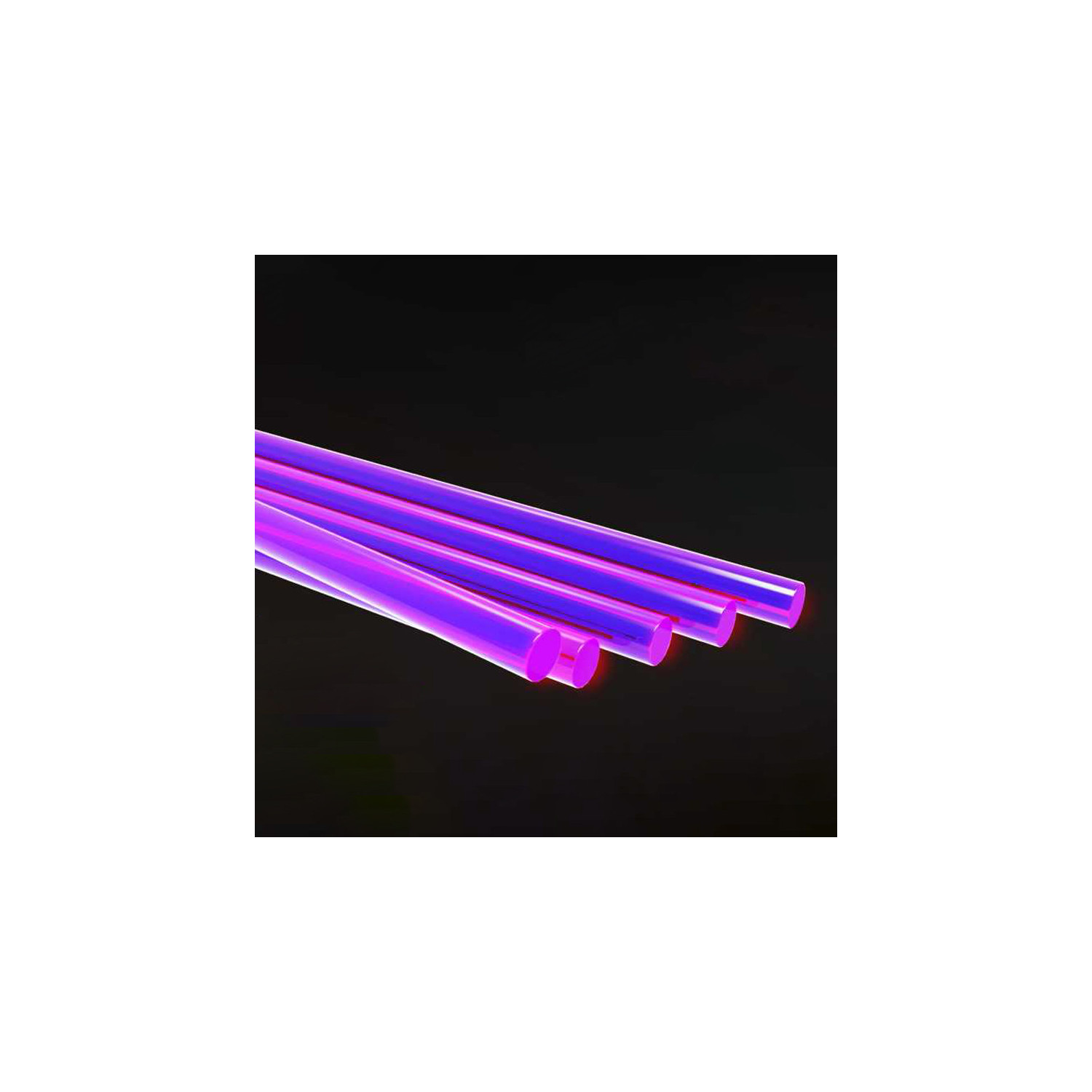Acrylic Rods - Round 1.6 mm Fluor PURPLE | - GSW