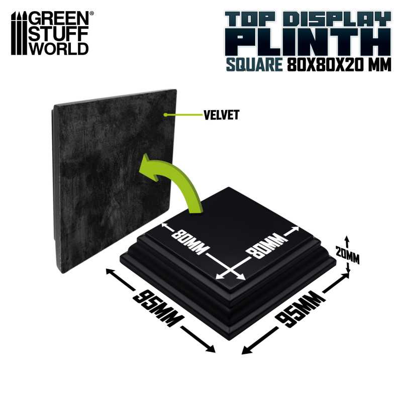 Square Top Display Plinth 8x8 cm | - GSW