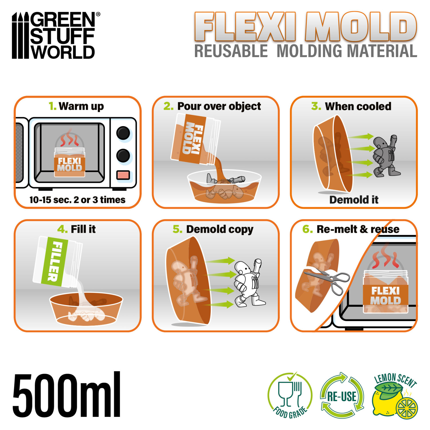 Flexi Mold - Materiale riutilizzabile per Stampi - GSW