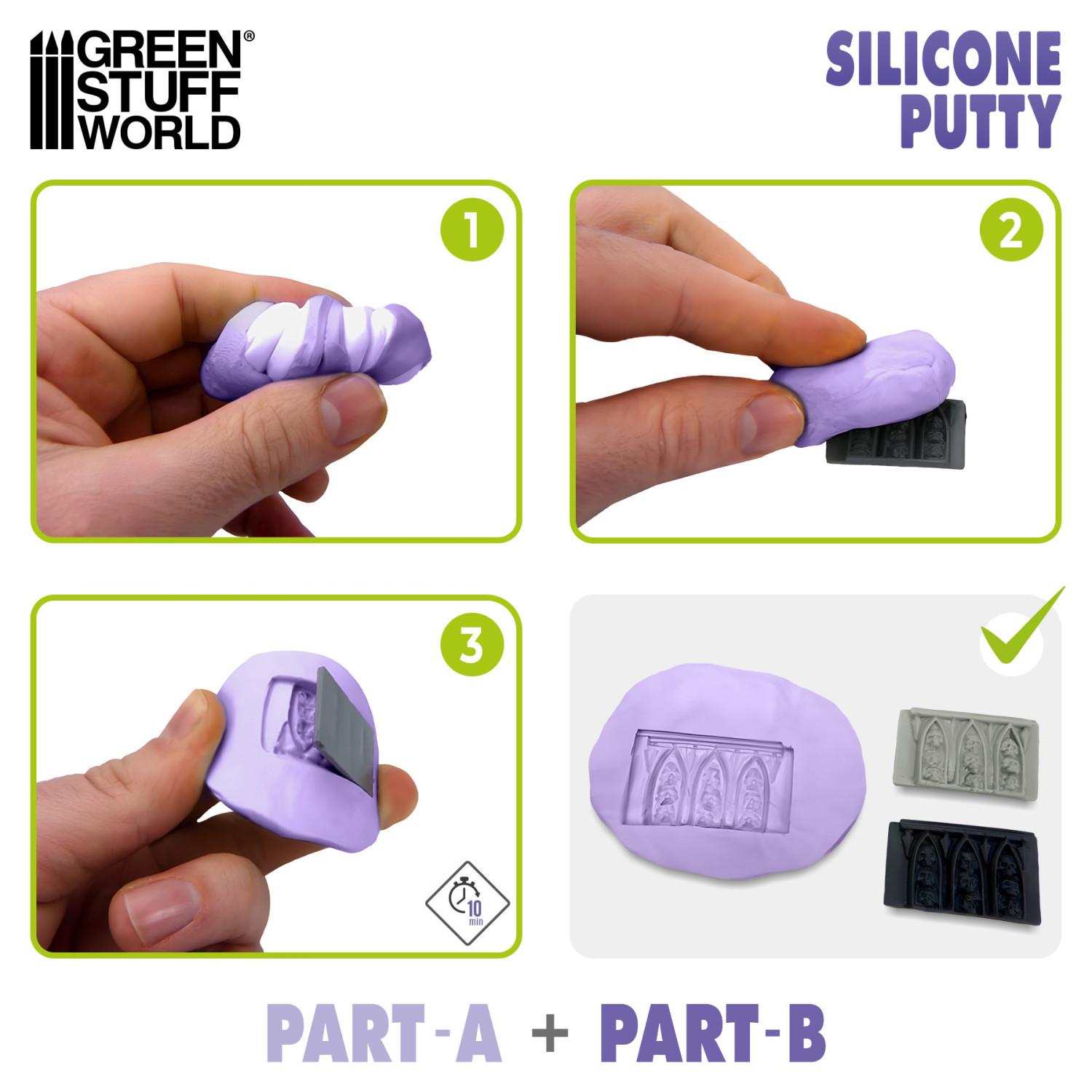 Gomma Siliconica per Stampi Viola 200gr - GSW