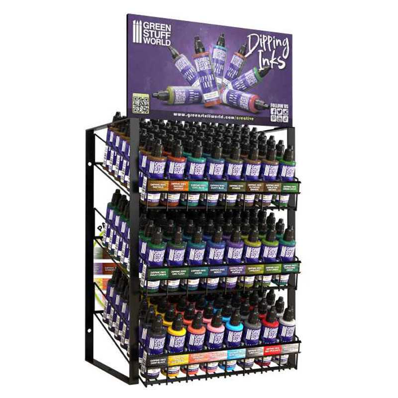 GSW METAL display stand with 60ml bottles with banner | - GSW