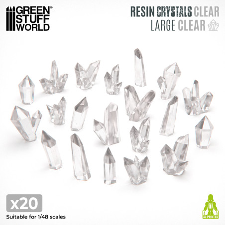 CLEAR Resin Crystals - Large - GSW