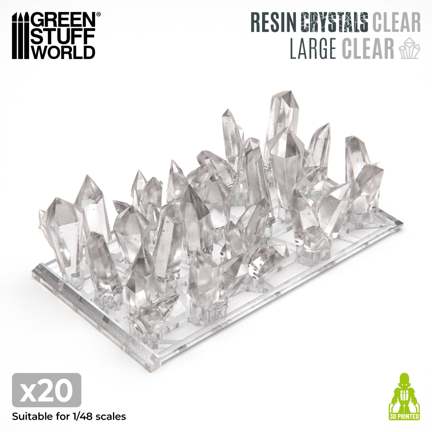 CLEAR Resin Crystals - Large - GSW