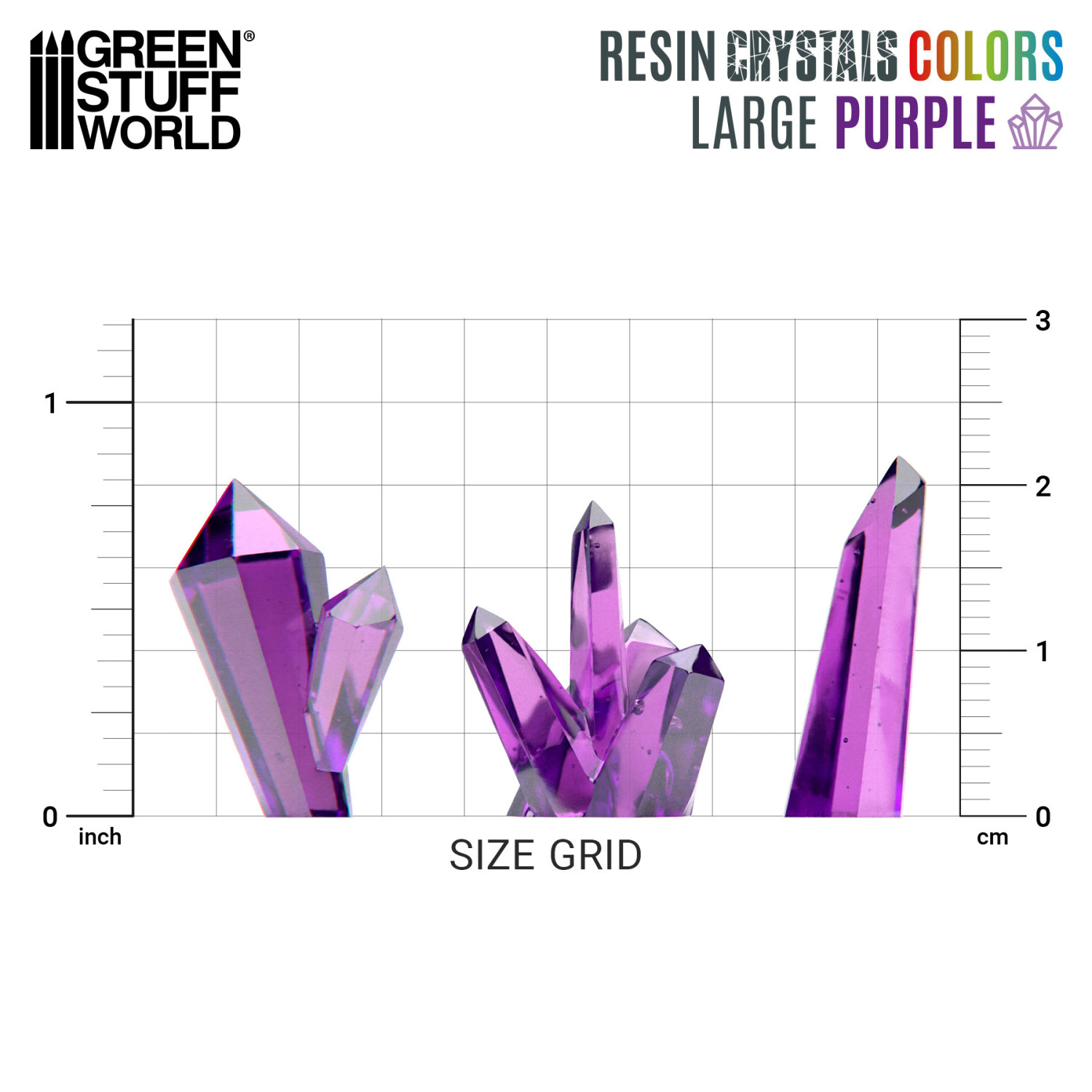 PURPLE Resin Crystals - Large - GSW