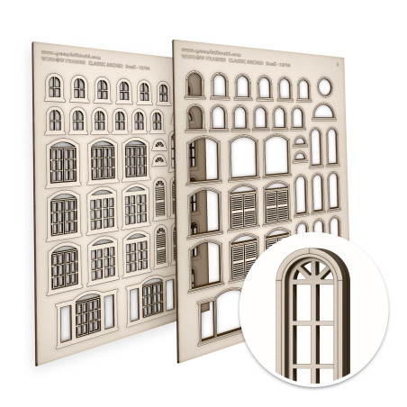 Arched Classic Miniature Windows - Small - GSW