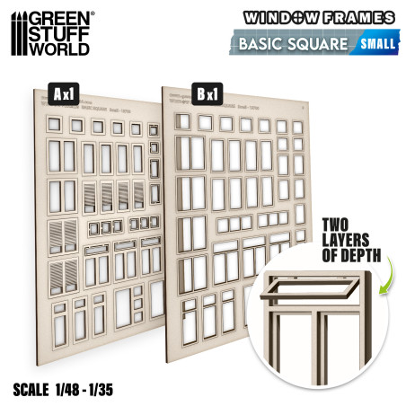 Basic Square Miniature Windows - Small - GSW
