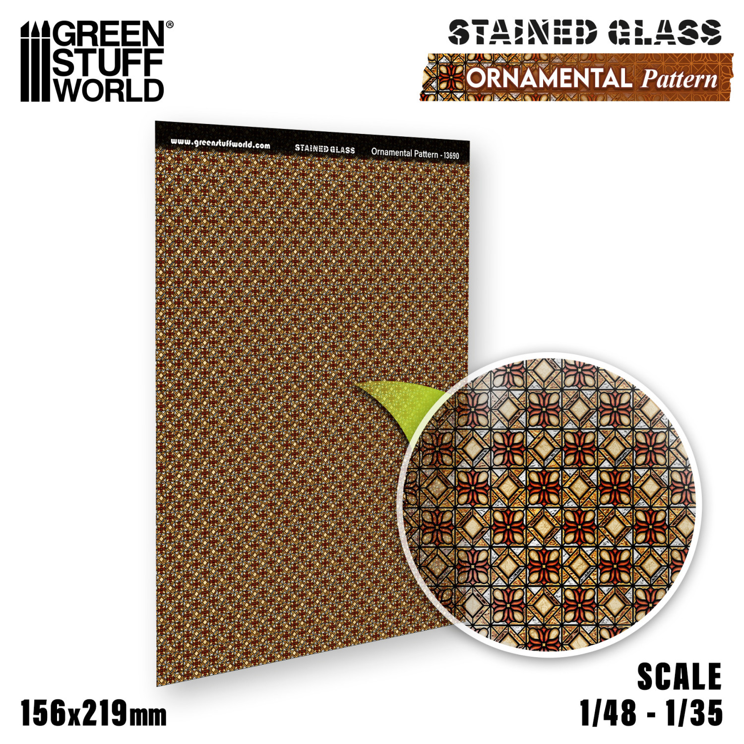 Ornamental Pattern Stained Glass - GSW