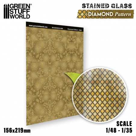 Diamond Pattern Stained Glass - GSW