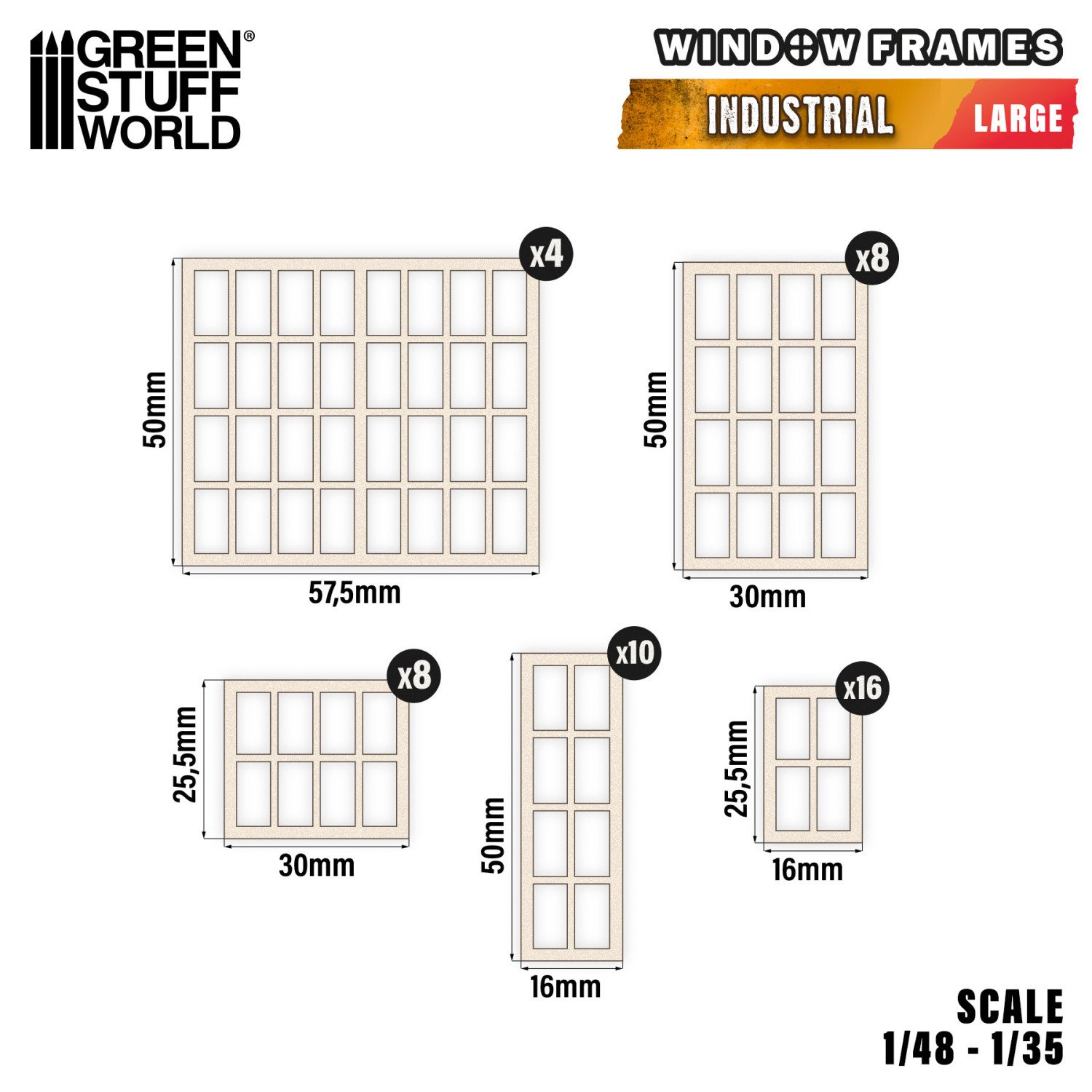 Industrial Miniature Windows - Large - GSW