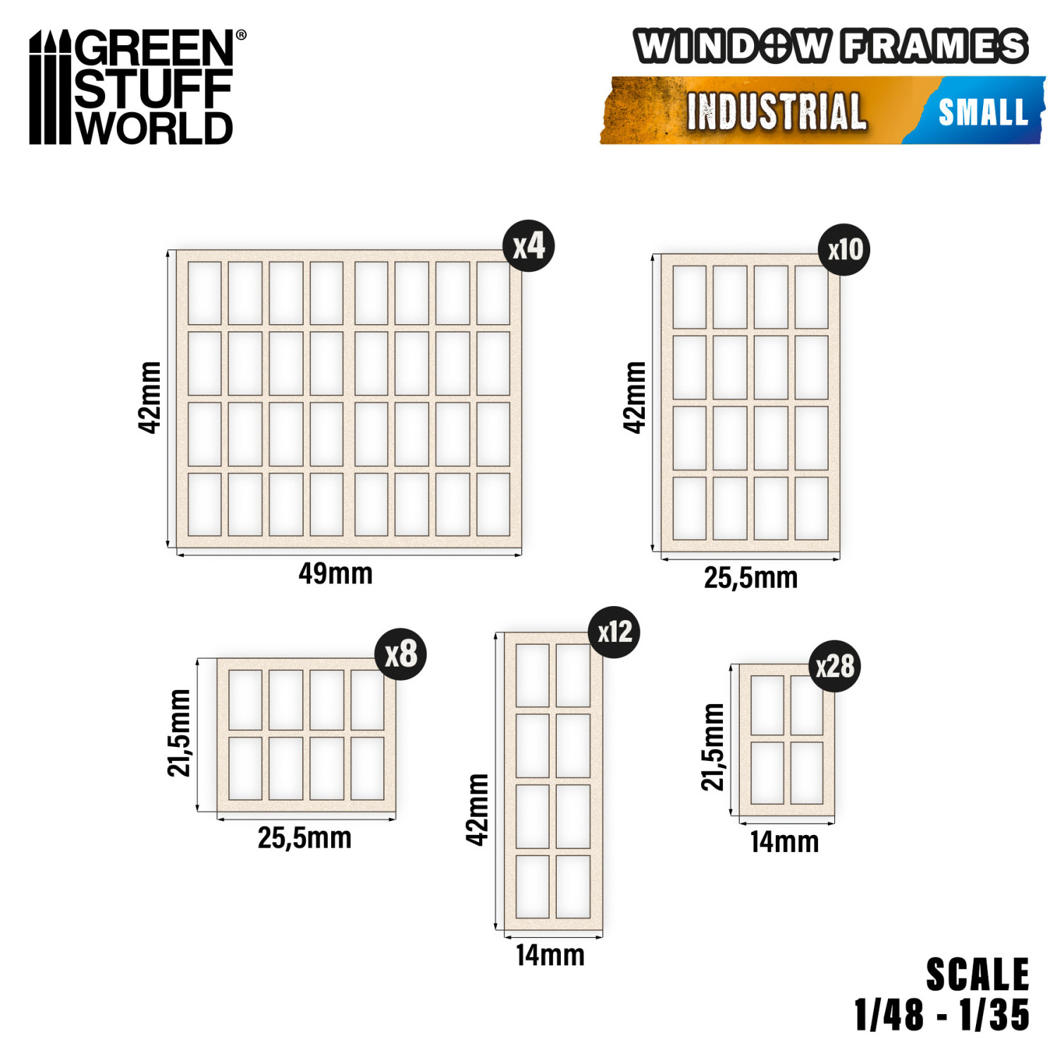 Industrial Miniature Windows - Small - GSW