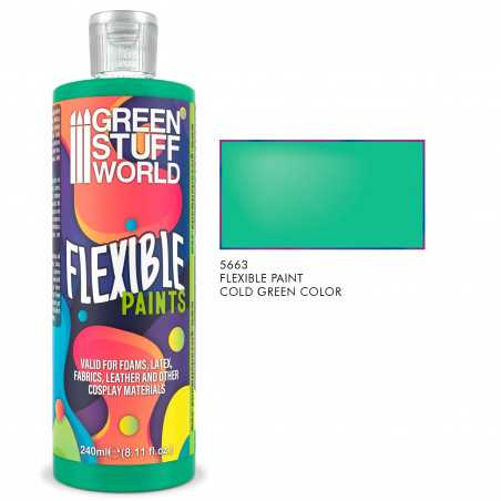 Pintura Flexible Verde Frio 240ml - GSW
