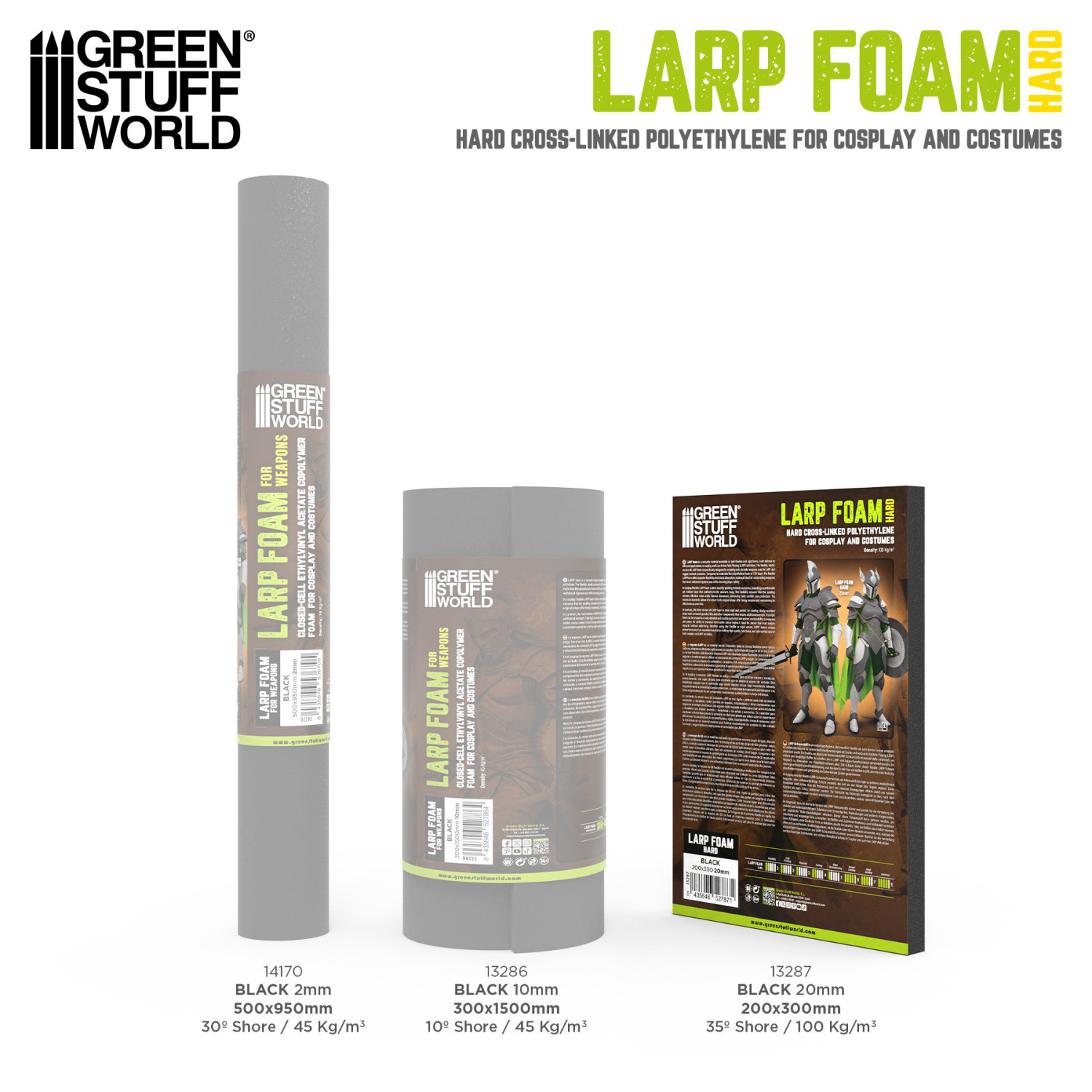 Espuma LARP 20mm para guardas de espadas - GSW
