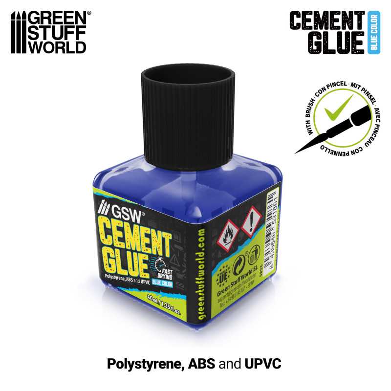 Blue Cement glue for plastics 40ml - GSW