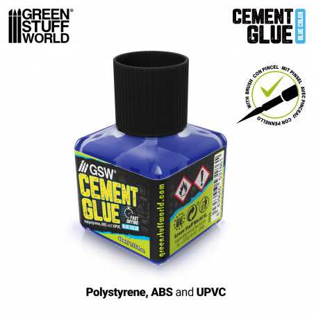 Blue Cement glue for plastics 40ml - GSW