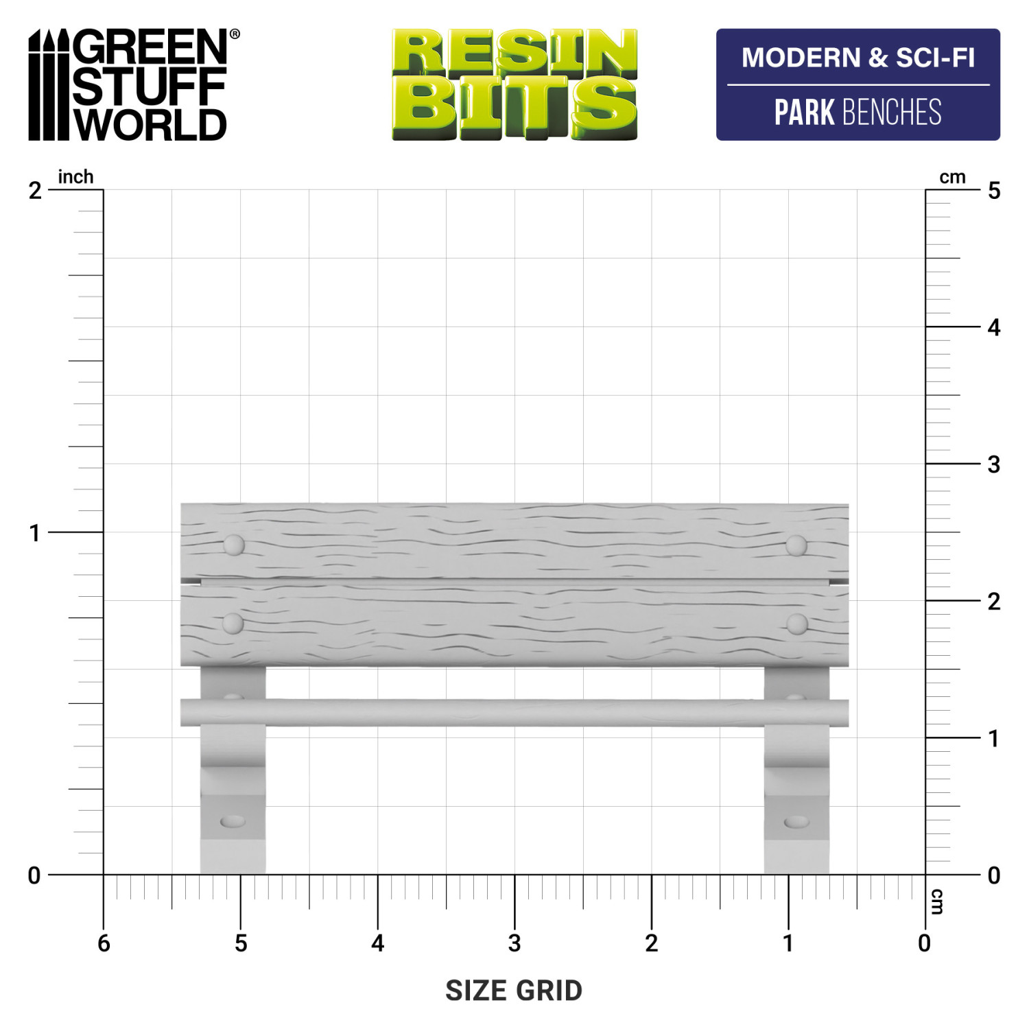 Park benches | Wooden benches for dioramas and wargames 1:48 - GSW