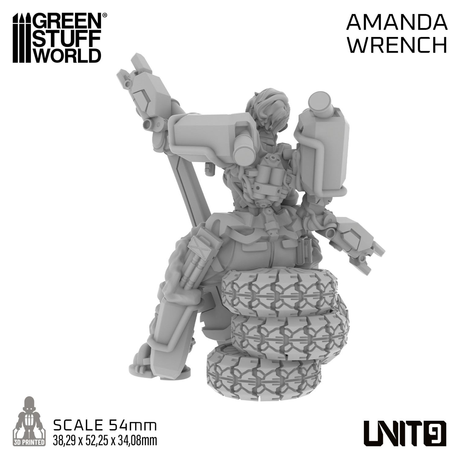 Cyberpunk Unit 9 Figures - Amanda Wrench 54mm - GSW