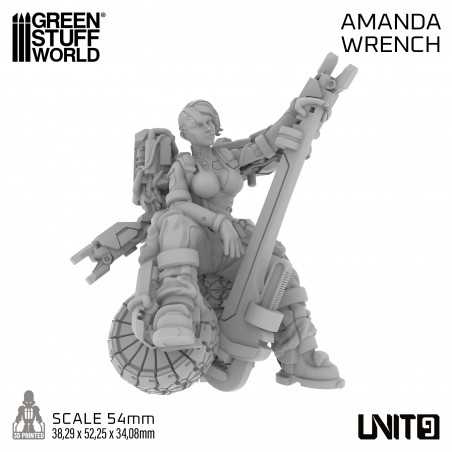 Cyberpunk Unit 9 Figures - Amanda Wrench 54mm - GSW