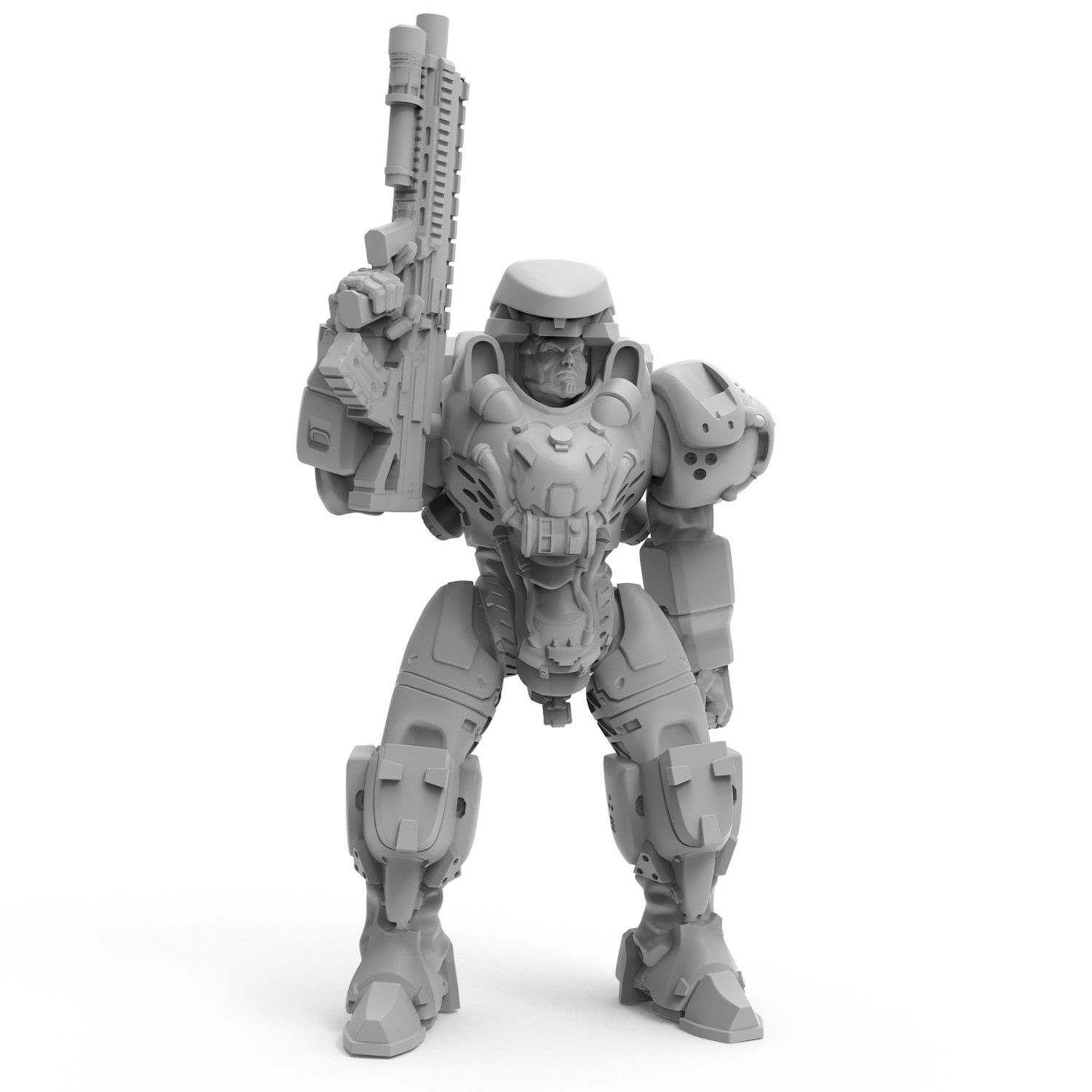 Cyberpunk Unit 9 Figures - Manned Tank 54mm - GSW