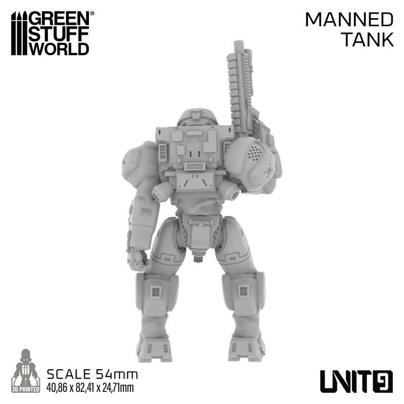 Cyberpunk Unit 9 Figures - Manned Tank 54mm - GSW