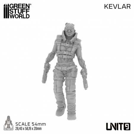 Cyberpunk Unit 9 Figures - Kevlar 54mm - GSW