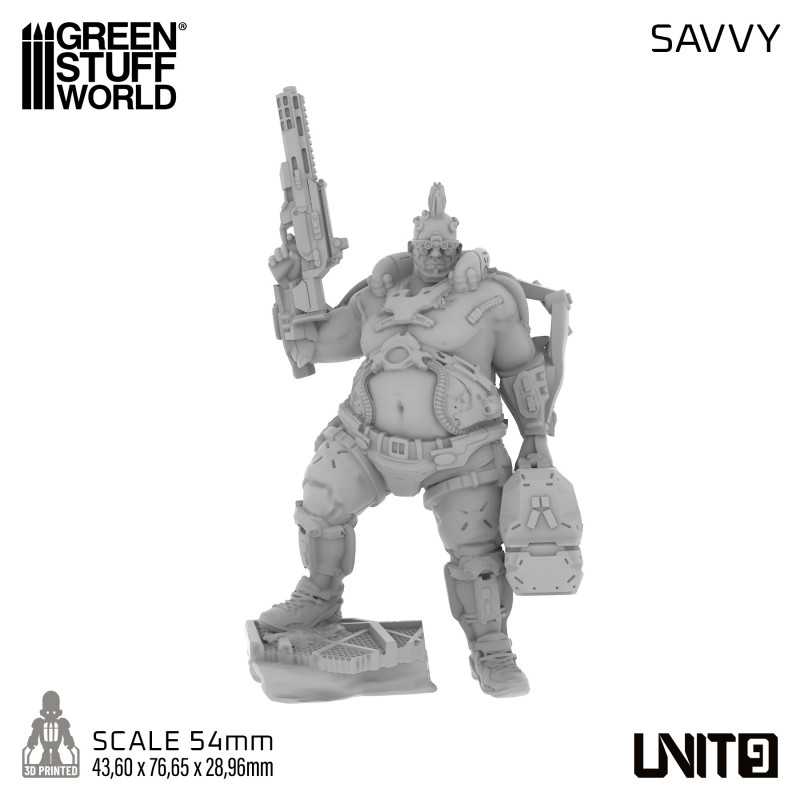 Cyberpunk Unit 9 Figures - Savvy 54mm - GSW