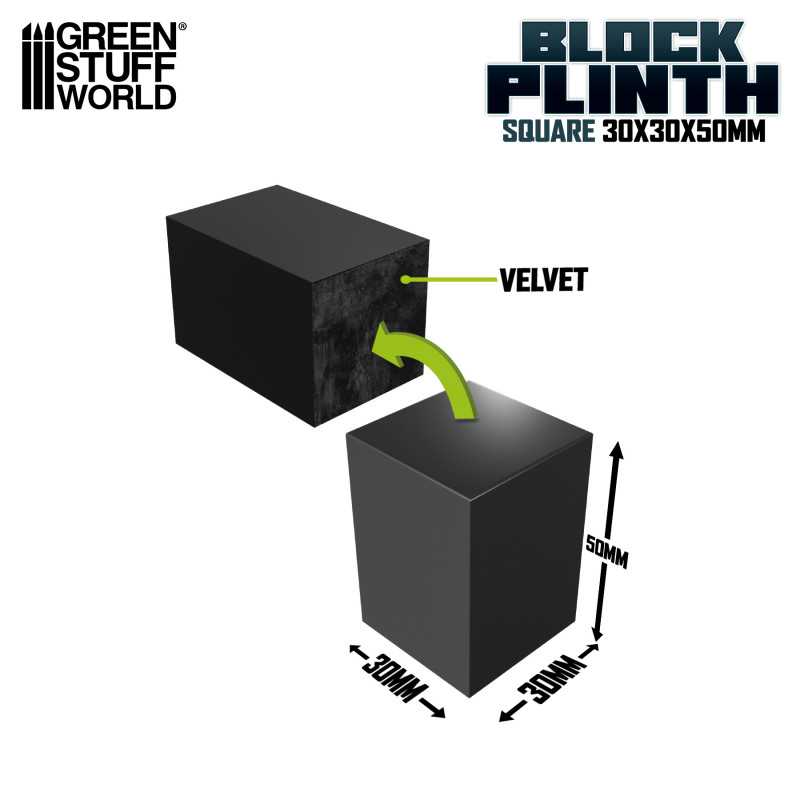 Display Block 3x3 cm - Black - GSW