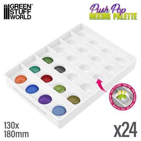 Push Pop Mixing Palette | Silicone fidget popper paint palette - GSW