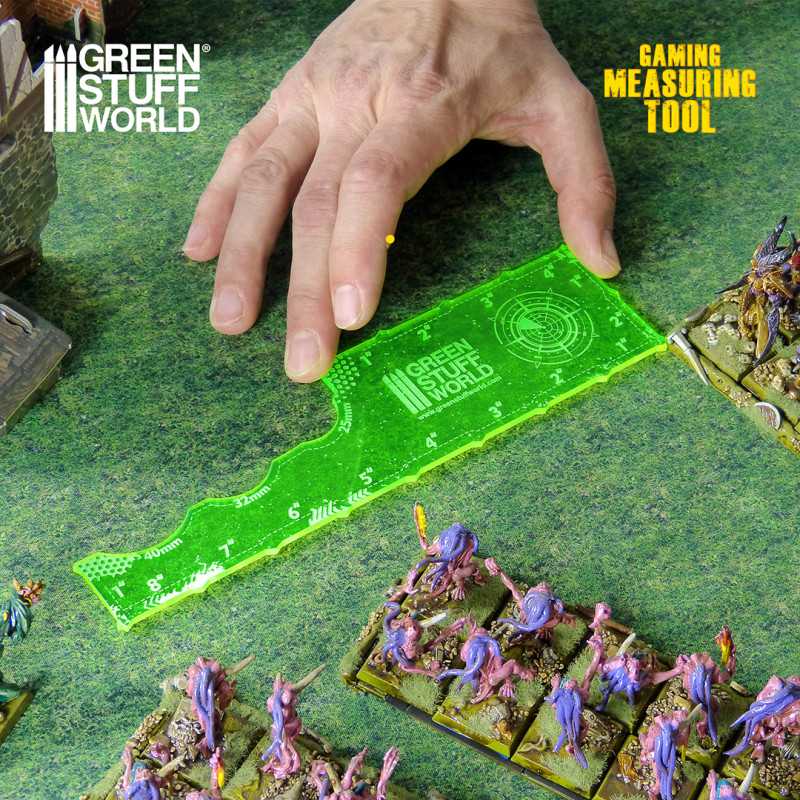 Gaming Measuring Tool - Fluor Lime Green 8 inches | - GSW