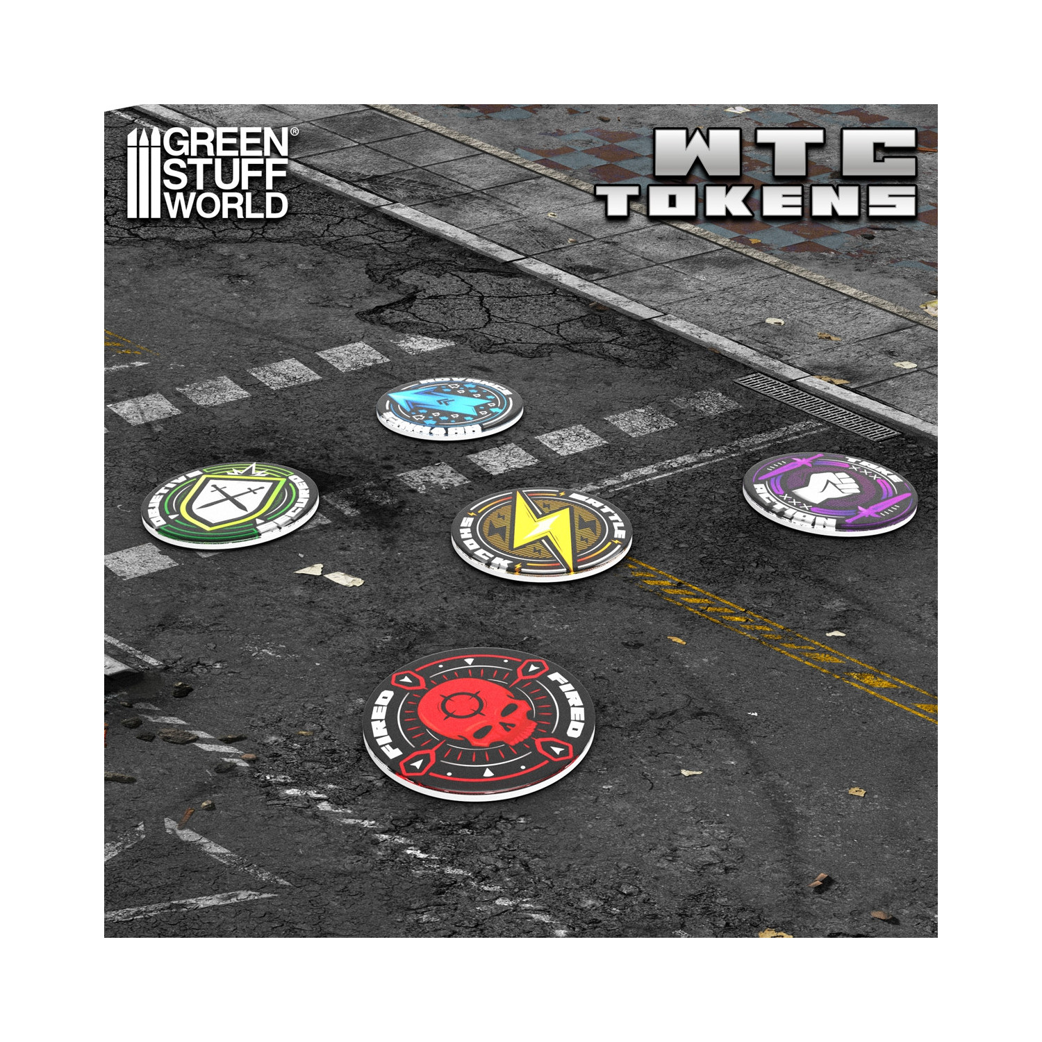 Set di gettoni Wh40k compatibili con tokens Warhammer 40k - GSW