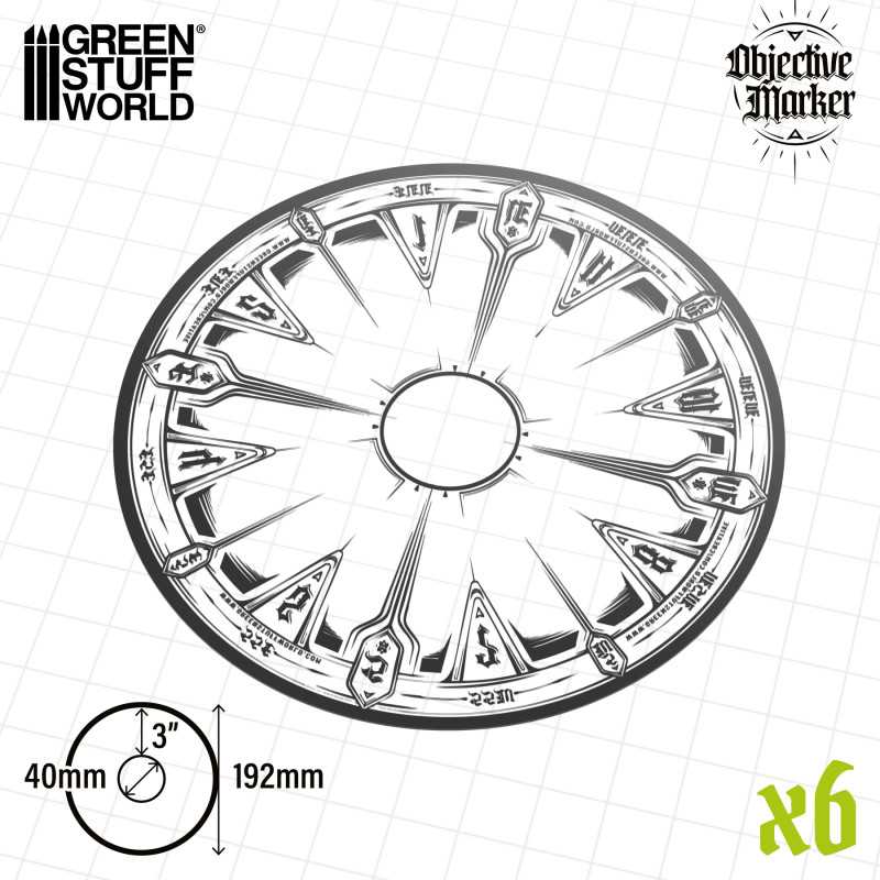 40k Clear Objective Marker compatible with Warhammer 40k - GSW