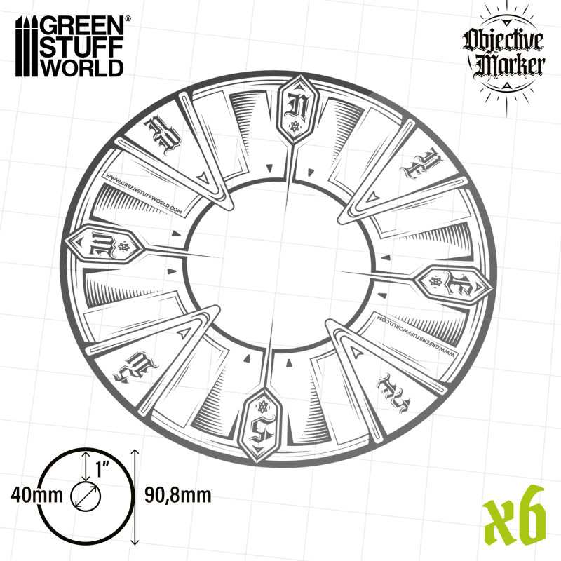 Kill Team Clear Objective Marker compatible with Warhammer Kill Team - GSW