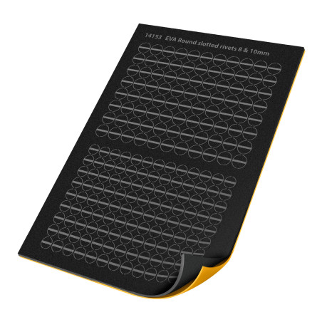 Remaches redondos con ranuras adhesivos 2mm | Remaches autoadhesivos - GSW