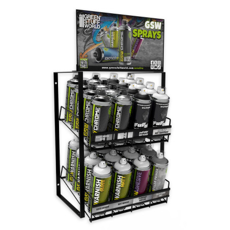 Spray Effects Retail Display Stand - GSW